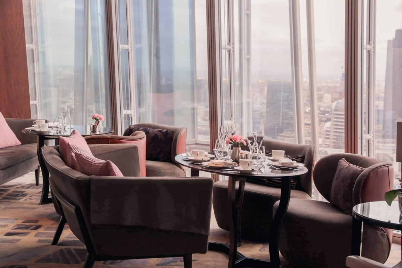 London Afternoon Tea above the Clouds at The Shard's Ting Restaurant ...